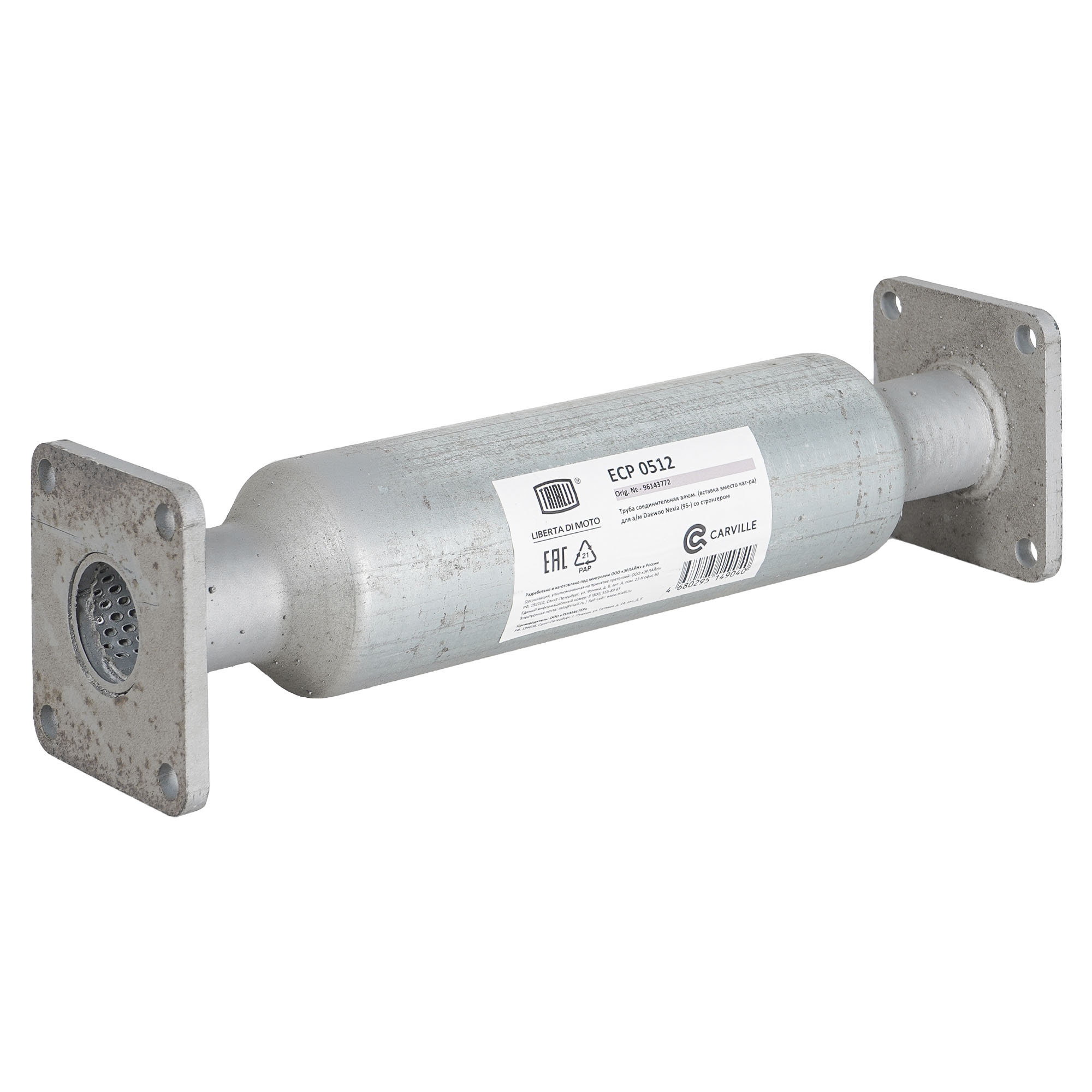 TRIALLI ECP0512 (96143772) труба соед. (вместо кат-ра) для а / м Daewoo (Дэу) Nexia (Нексия) (95-) со стронг.