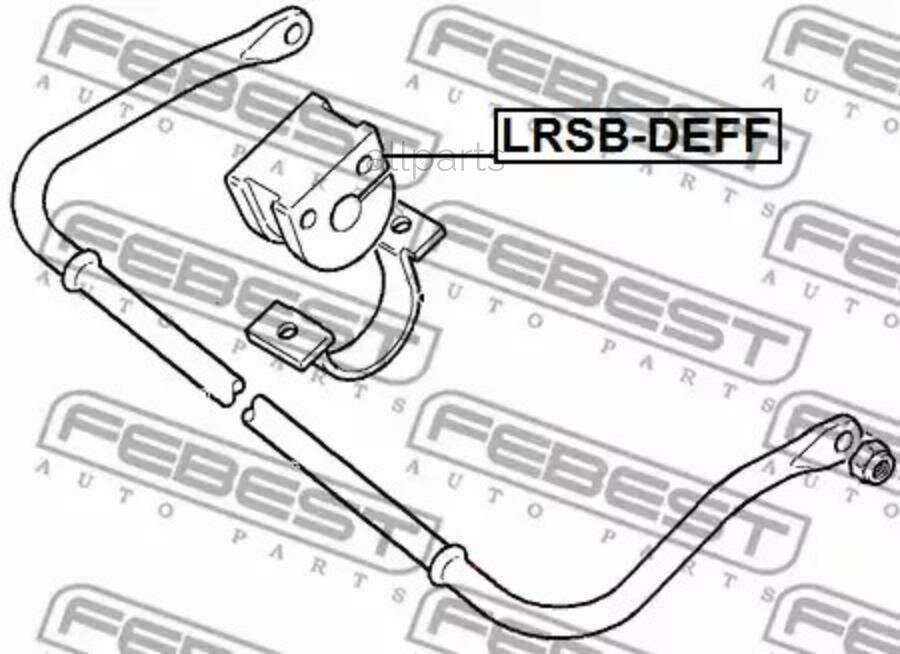 FEBEST LRSB-DEFF втулка переднего стабилизатора D23