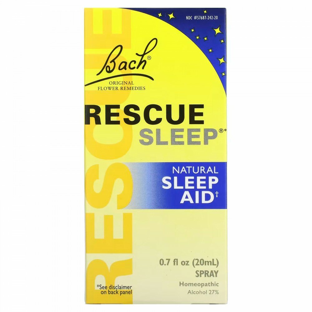Bach, Rescue Sleep®, спрей, 20 мл (0,7 жидк. Унции)