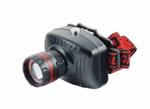 Фонарик налобный с зумом на батарейках 3ААА