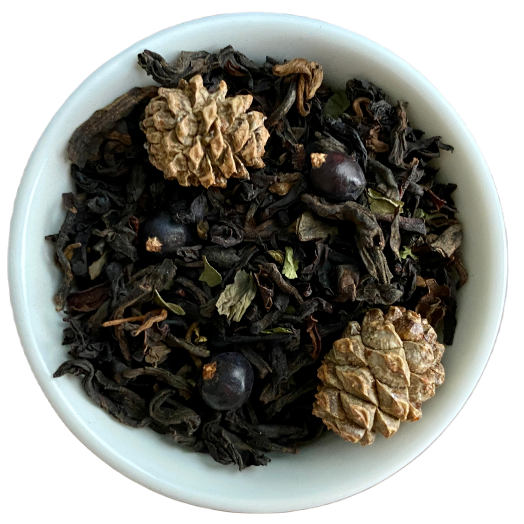 Черный индийский чай с травами и шишками "Таежный",200гр