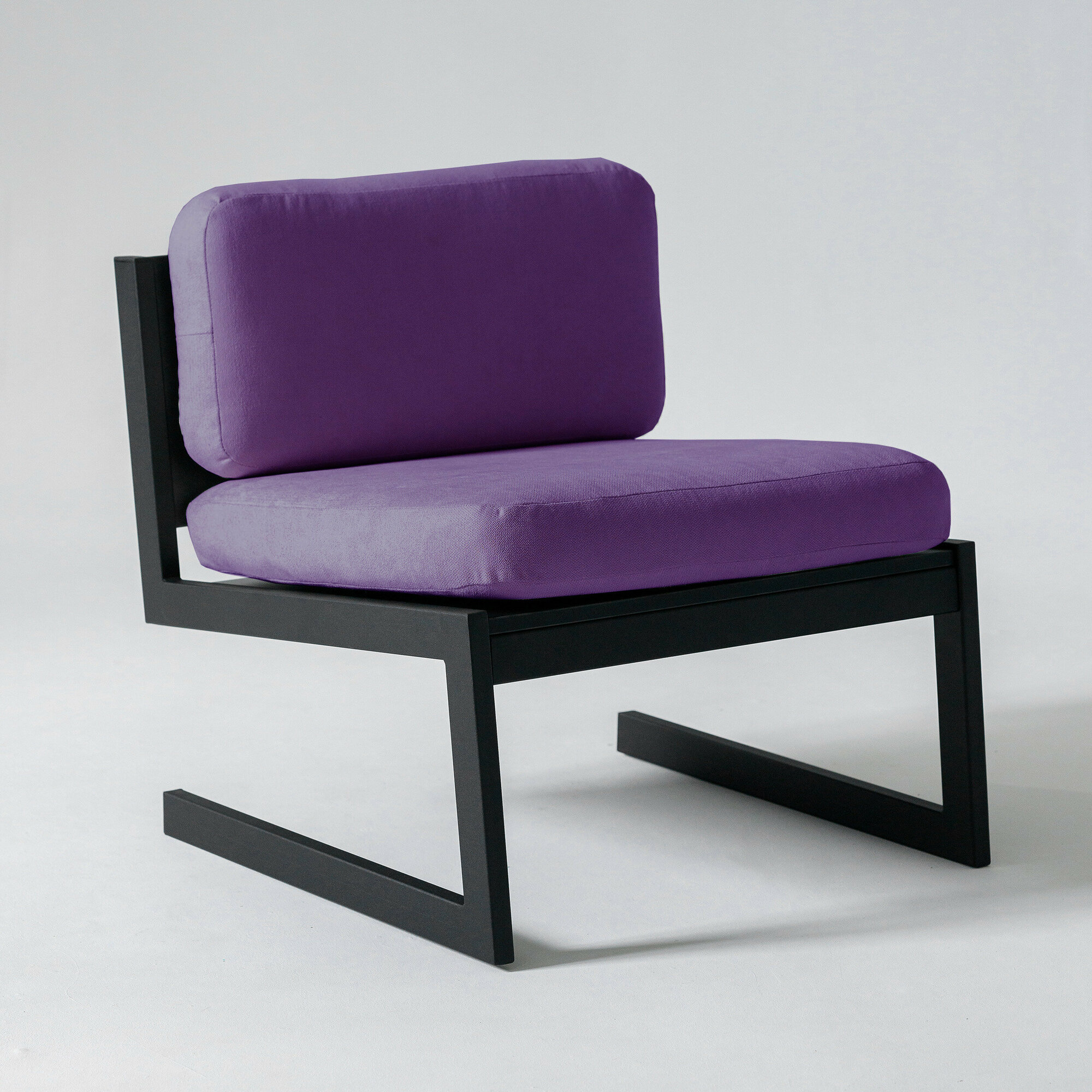 Кресло лофт Bengal 65х72х70 см, обивка: велюр, цвет: омега 20, на кухню, в офис, в прихожую, на балкон, в кафе, в салон красоты, прямой