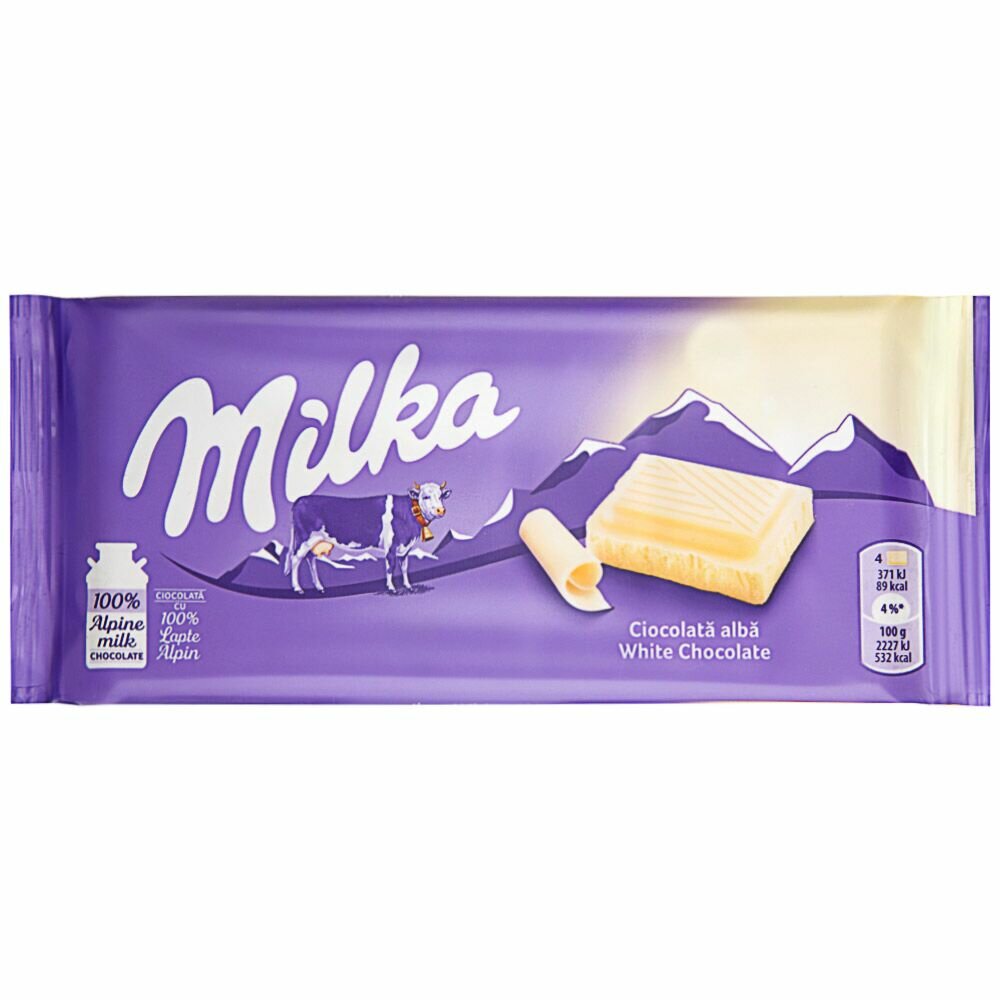 Шоколад MILKA белый White 100г