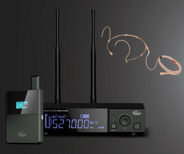 OWS-U1200D01+ Беспроводная система с головным микрофоном и кейсом, Октава