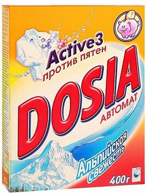 Набор из 5 штук Стиральный порошок автомат Dosia Альпийская свежесть 400г