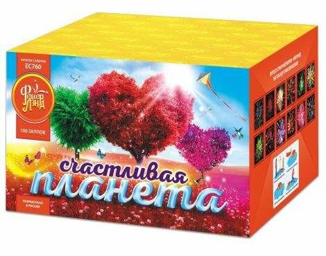 Фейерверк - салют ЕС760 Счастливая планета (1,25" х 100)