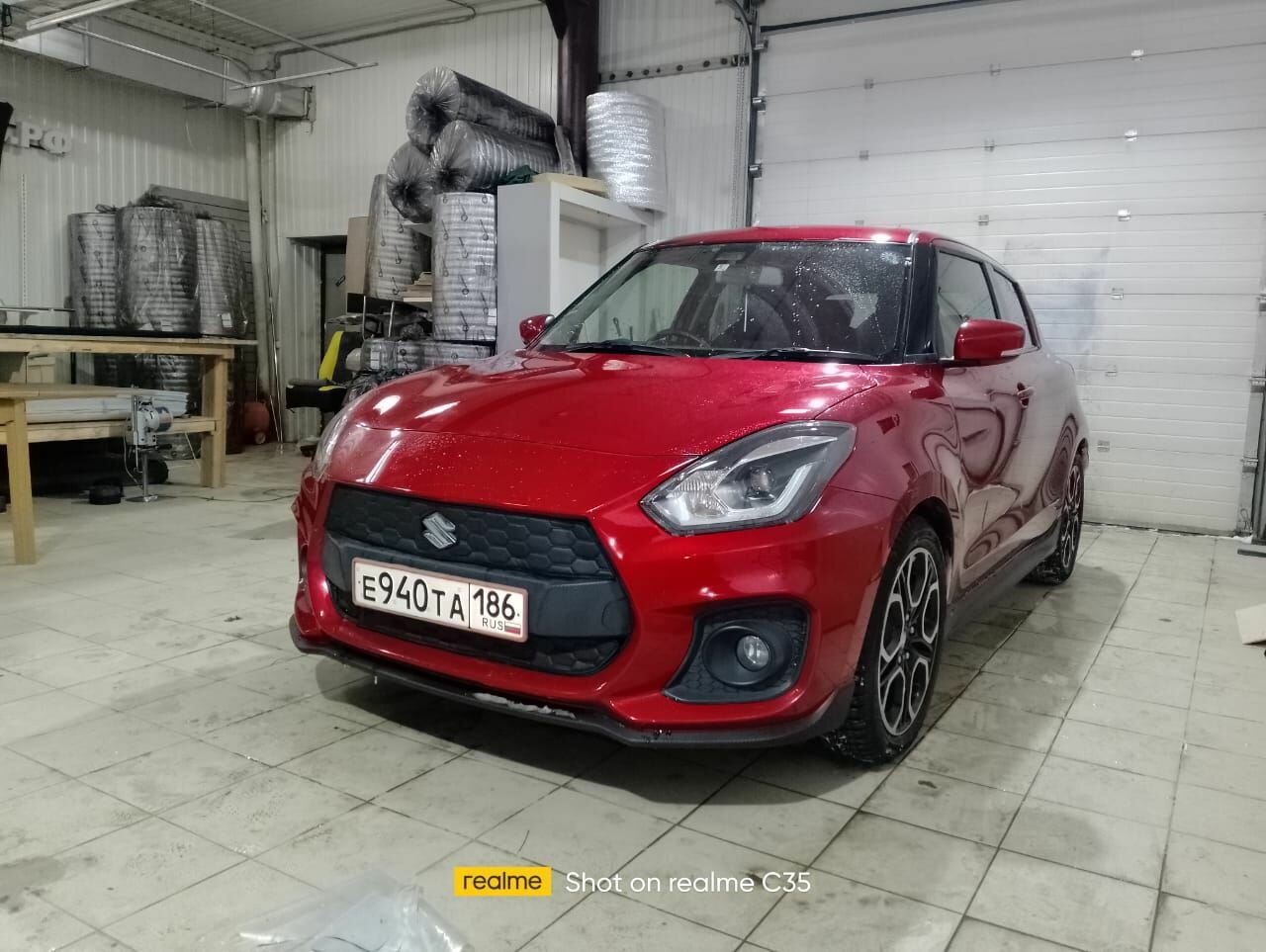 Утеплитель радиатора и бампера для Suzuki Swift Sport Сузуки Свифт Спорт VI без радара
