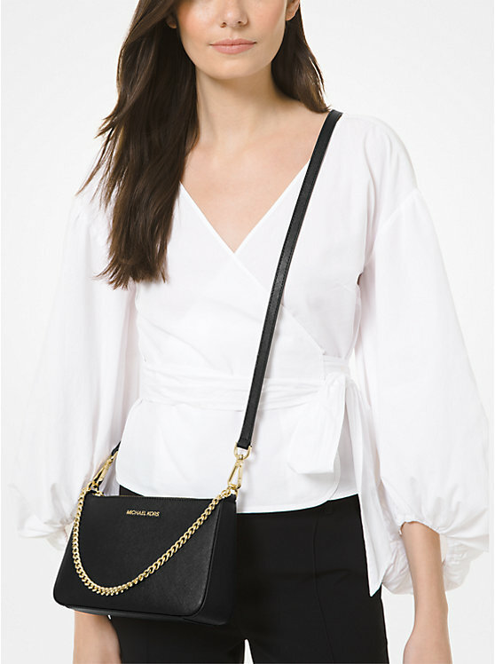 Сумка кросс-боди Jet Set Medium Saffiano Leather Crossbody Bag