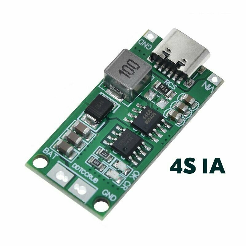 Модуль заряда Li-Ion аккумуляторов 4S (16.8V, 1A), Type-C