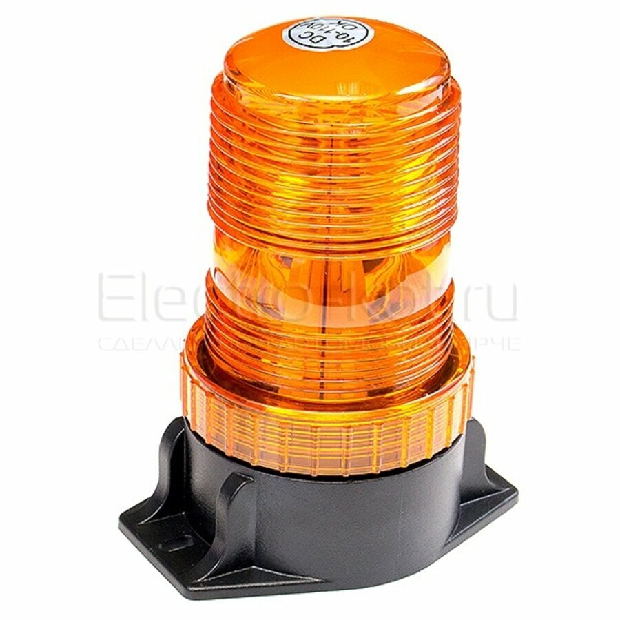 Компактный желтый LED проблесковый маяк (мигалка) YB30 DC 10-110 Вольт