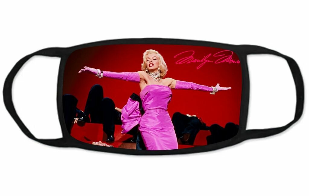 Маска на лицо Мэрилин Монро №8, Детская 18 на 10 см