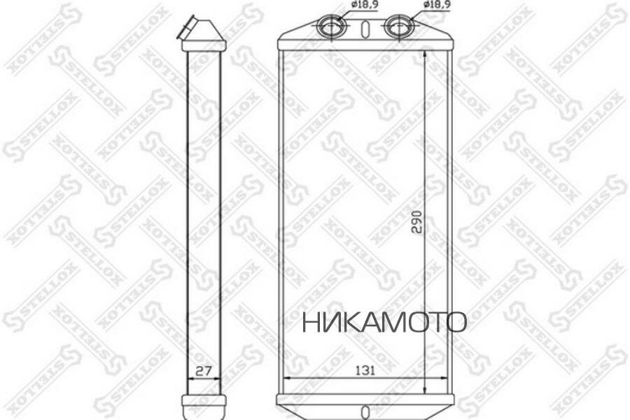 STELLOX 1035140SX радиатор печки!\ Citroen C5 all 00-04