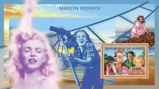 Почтовые марки Гвинея 2006г. "Мэрилин Монро, 1926-1962" Актеры MNH