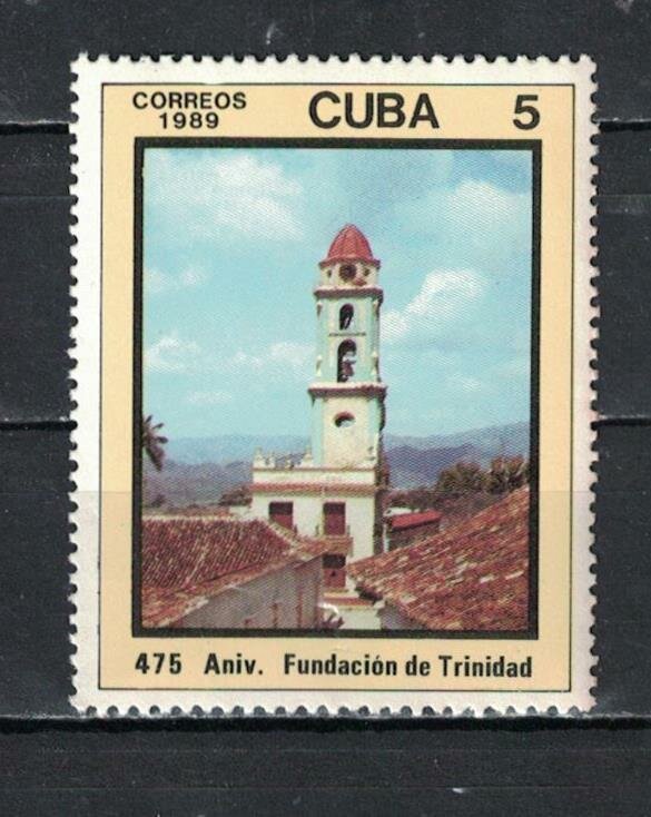 Почтовые марки Куба 1989г. "475-летие города Тринидад" Архитектура MNH
