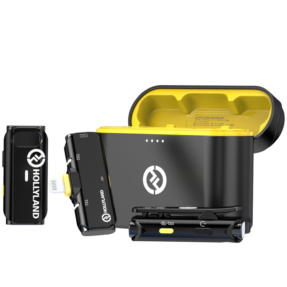 Радиосистема Hollyland Lark C1 "Duo Lightnig" петличная, шумоподавление