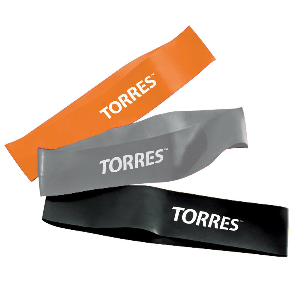 Набор резиновых жгутов Torres Al0049, размер 24х5см, 3 жгута, сопротивление 8/11.5/15 кг (24х5 см)