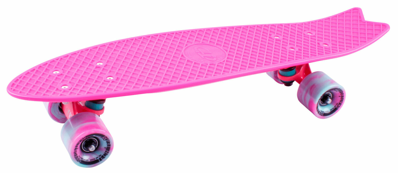 Скейтборд Fishboard 23 pink, Tech Team, для городского катания, прогулок и активного отдыха