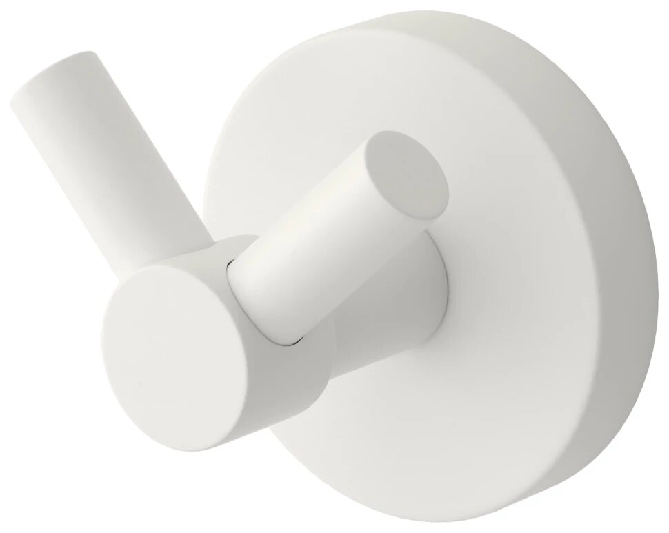 Крючок Сунержа Виктория 30-3007-0000 двойной, для ванны, белый матовый