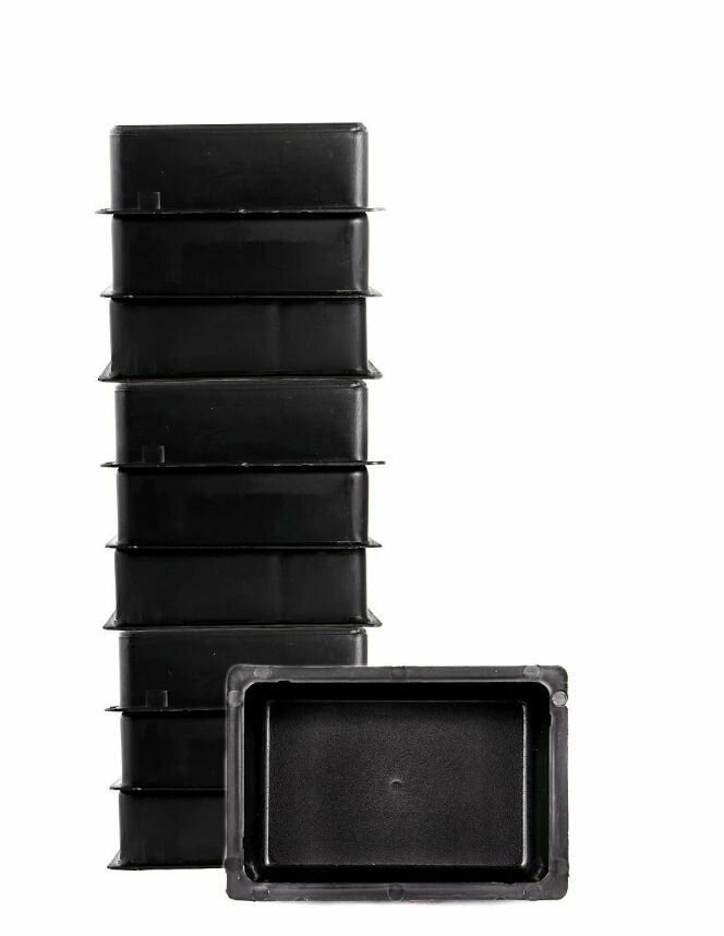 Форма для тротуарной плитки Брук одинарный шагрень (18х12х6 см), комплект из 10 штук