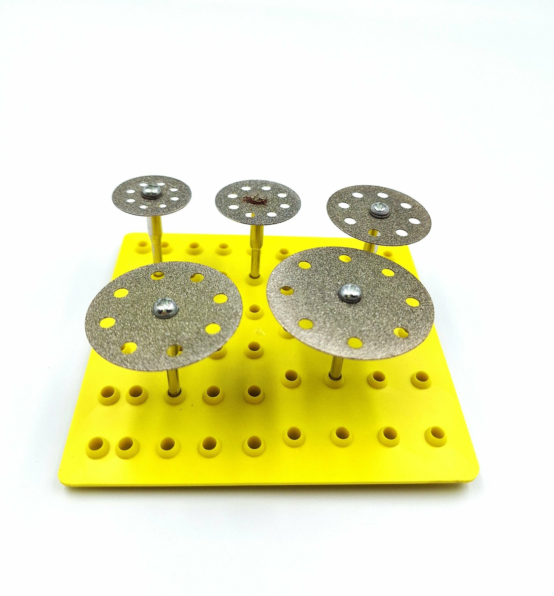 Алмазные диски для гравера с хвостовиками (Набор из 5 шт. 22мм, 25мм, 30мм, 35мм, 40мм)