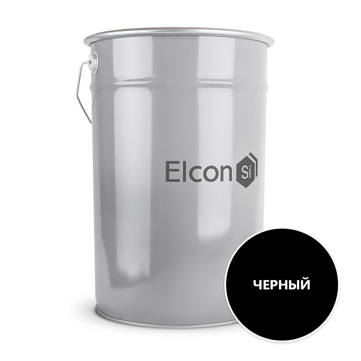 Грунт-эмаль ELCON 3в1, по ржавчине, черная, 25 кг 00-00461444
