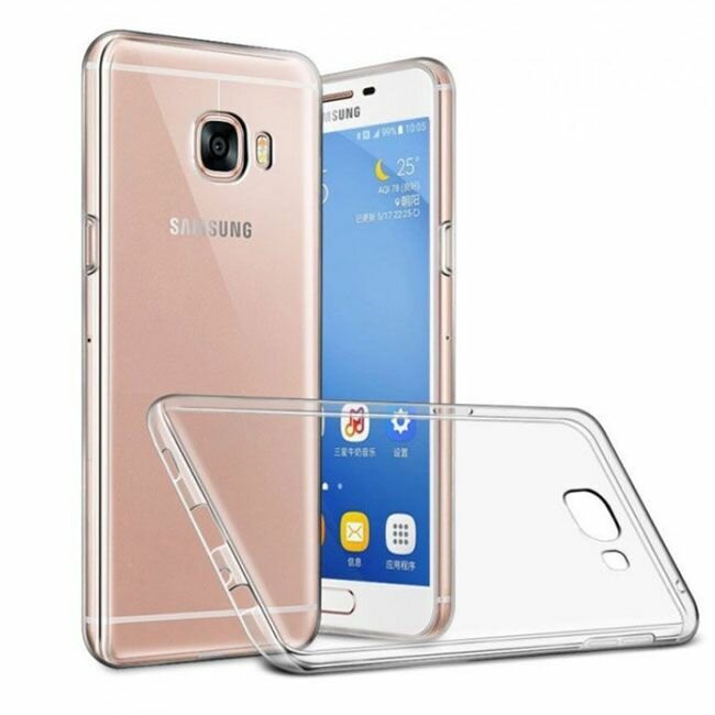 Ультратонкий силиконовый чехол для Samsung Galaxy C7, Ultra-thin Series, прозрачный