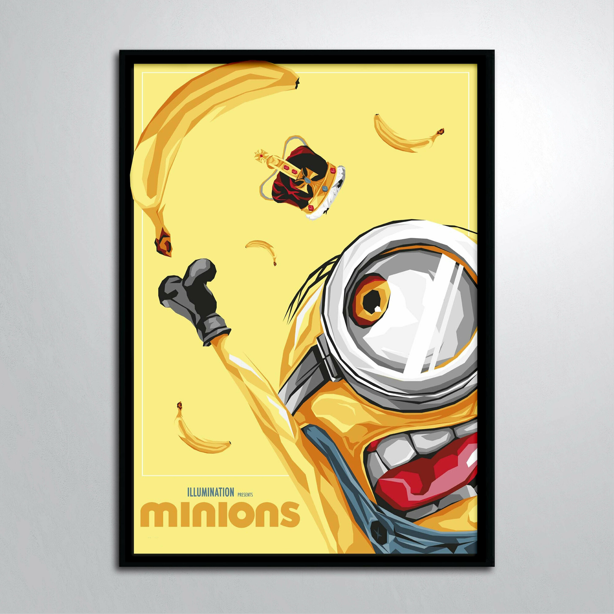 Постер без рамы/Миньоны Арт Банан Minions