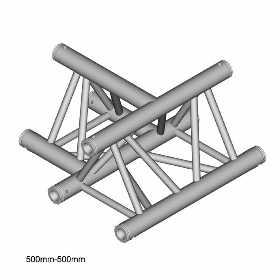 Dura Truss DT 33 T36-T Узел стыковочный трехлучевой (горизонтальный)- T, 90°, алюминиевый, сечение