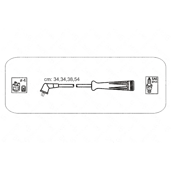 STELLOX 10-38018-SX (1038018_SX / 7700100590 / 7700100590B) к-кт проводов\ Renault (Рено) Clio (Клио) II / Scenic (Сценик) 1.6i