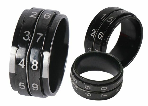 Счетчик рядов, диаметр 21,4мм, нержавеющая сталь, черный KnitPro 10870
