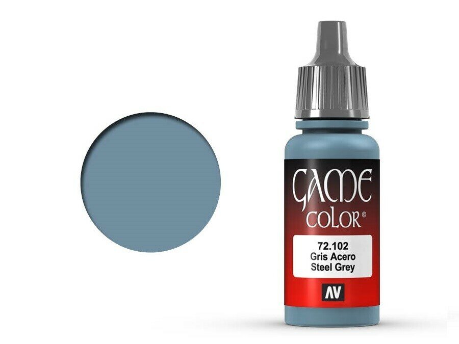 Аксессуар для Warhammer Vallejo Краска Vallejo Game Color: Steel Grey 72.102