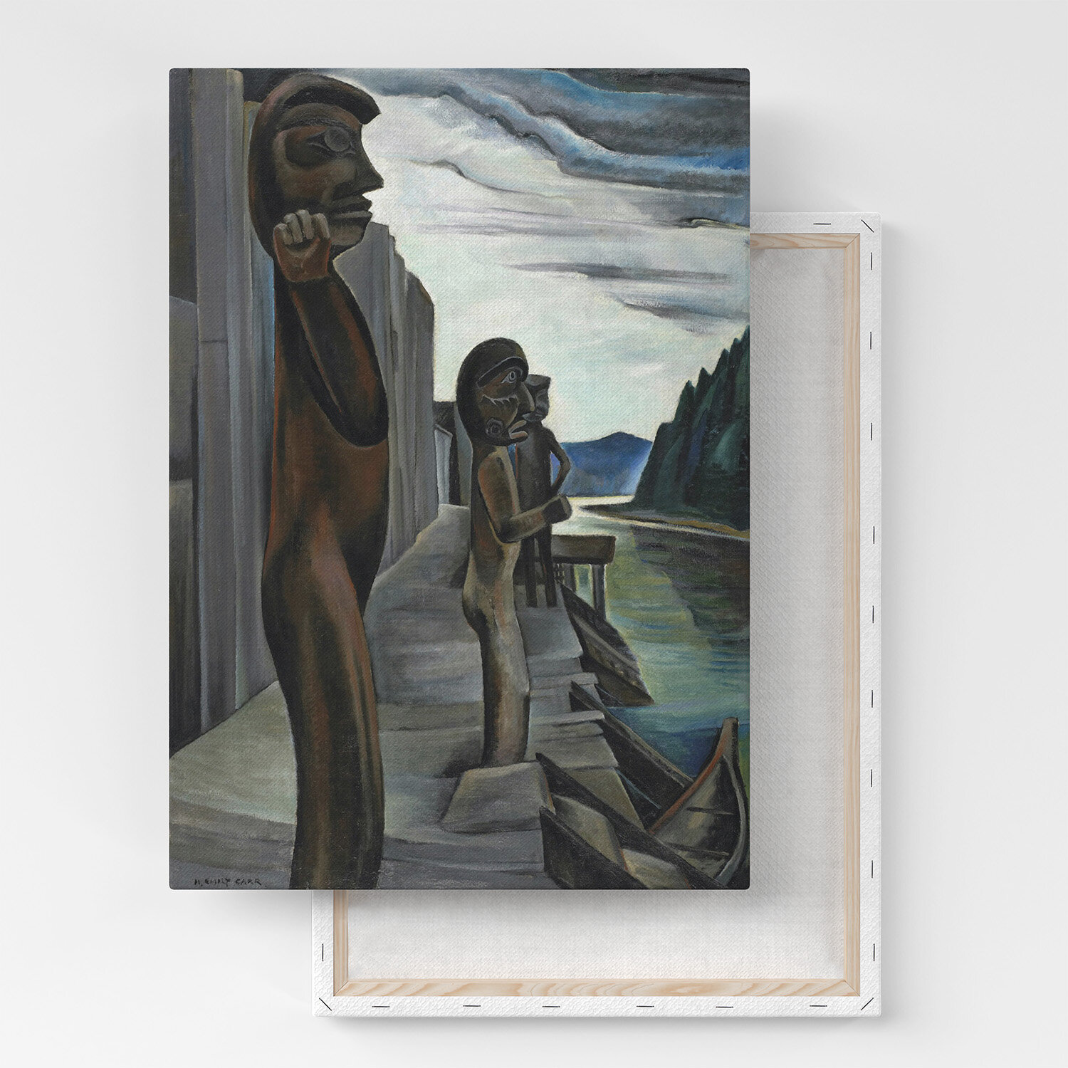 Картина на холсте, репродукция / Эмили Карр - Blunden Harbour / Размер 30 x 40 см