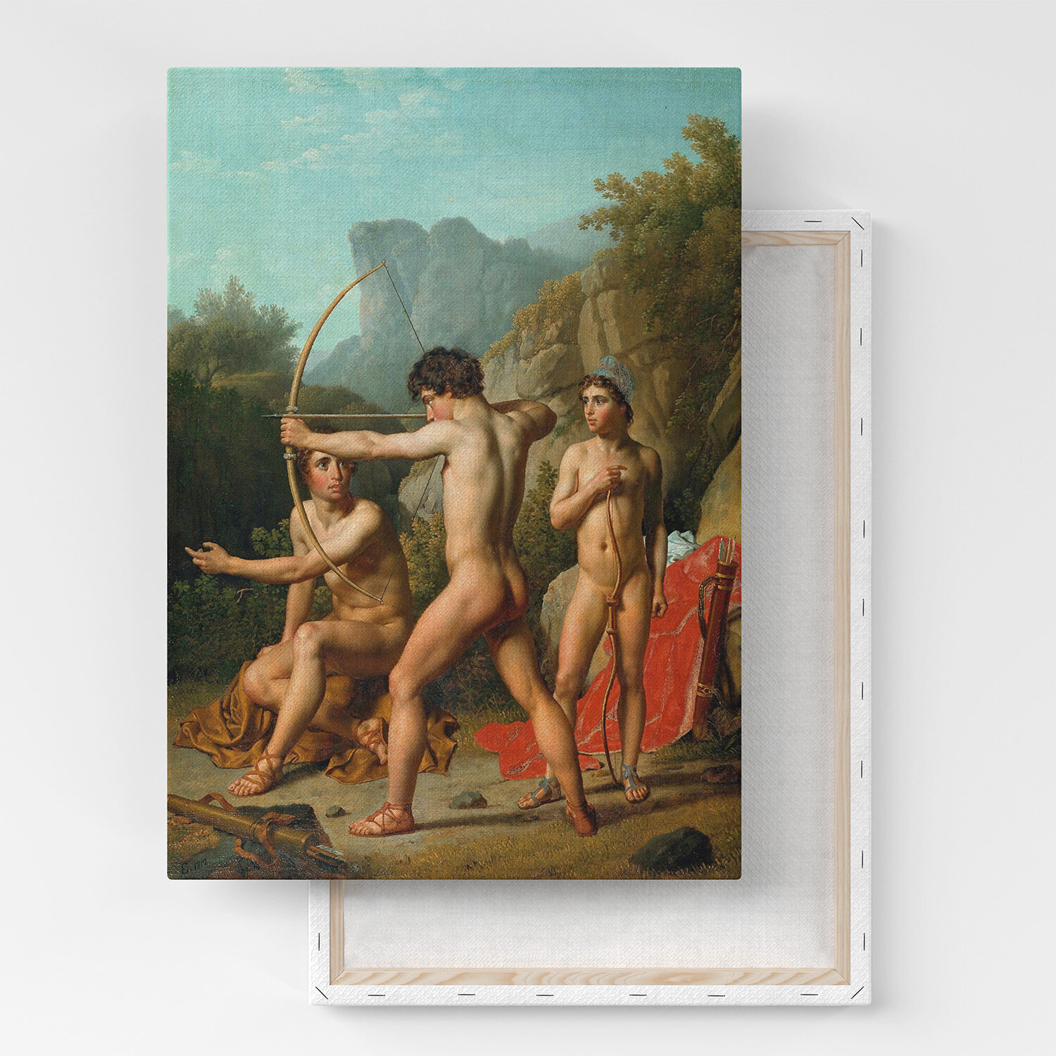 Картина на холсте, репродукция / Кристоффер Эккерсберг - Three Spartan boys / Размер 40 x 53 см