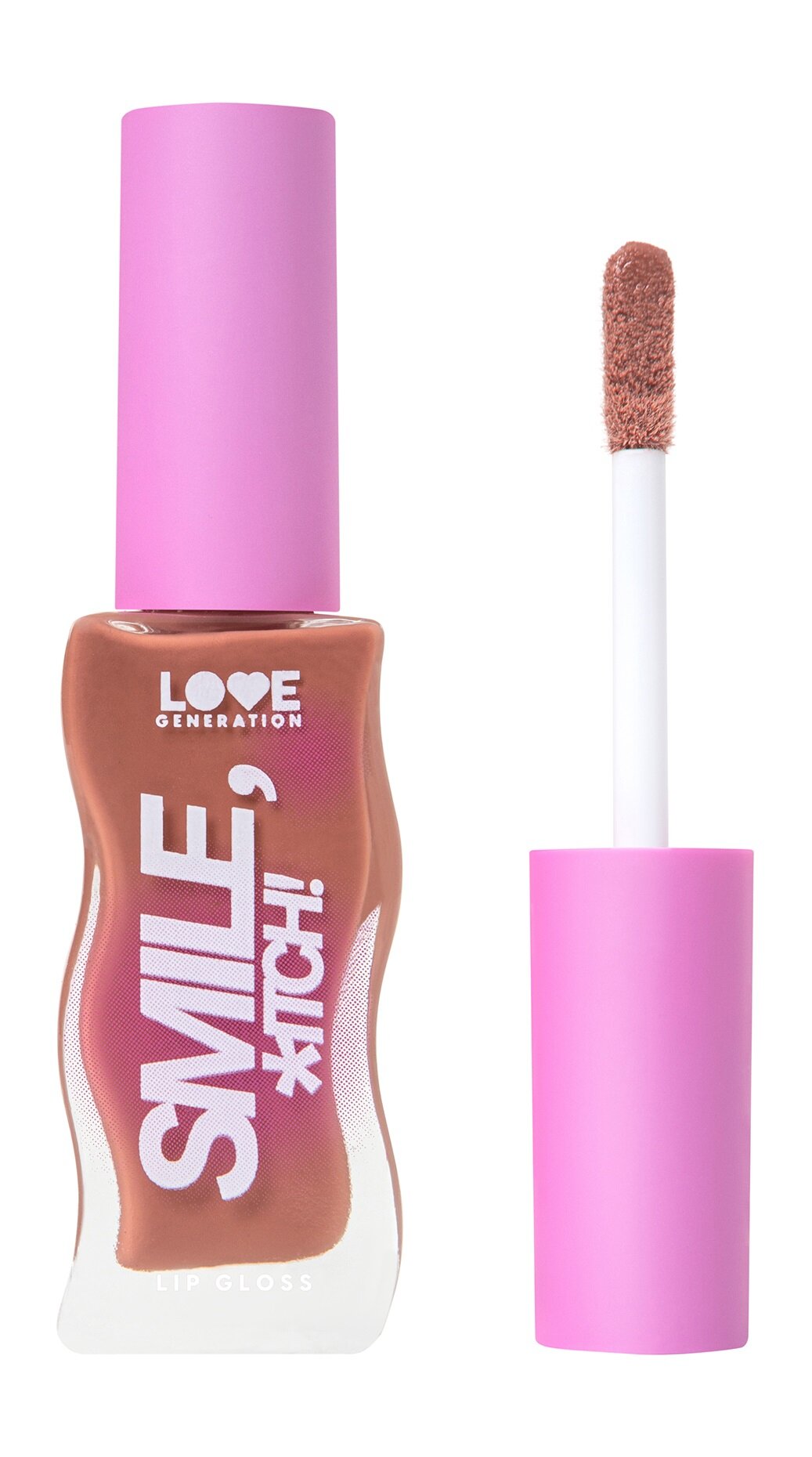 LOVE GENERATION Блеск для губ Smile itch, 10 мл, 03 Коричнево-бежевый