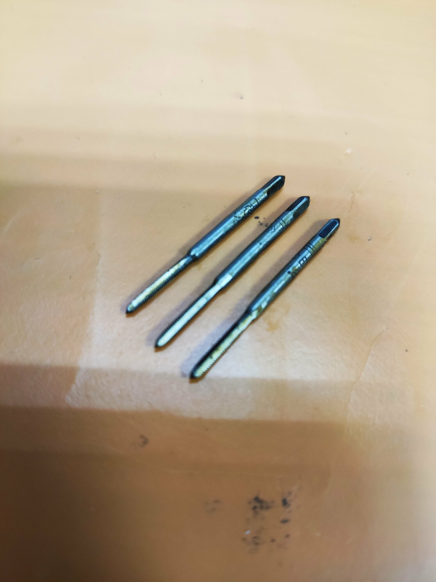 Метчики У12 СССР, ручная, инструментальная сталь, 2 шт, резьба М1.8*0,35