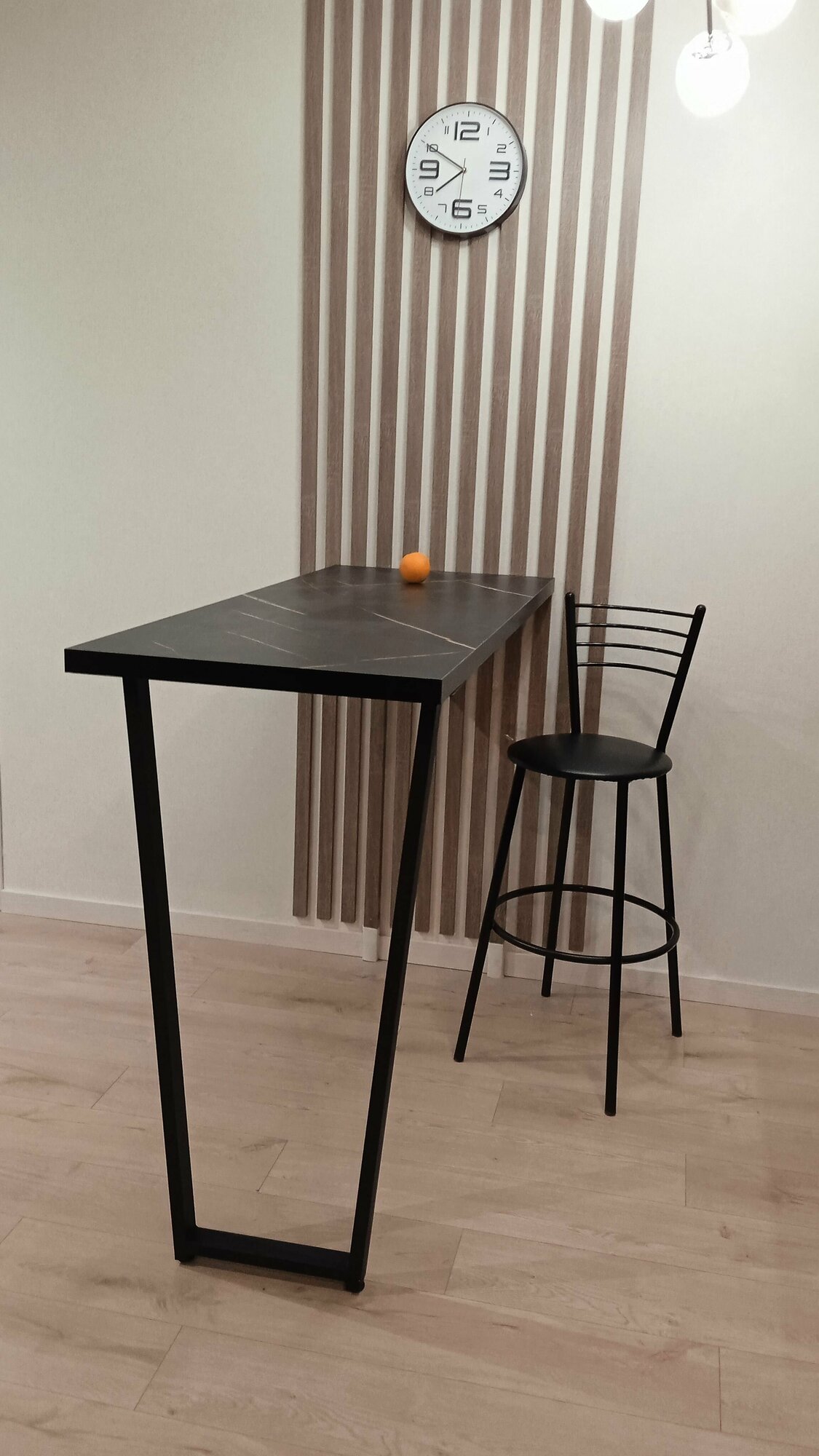 Барная стойка Лофт-14Ч Пирит темный, 110х60