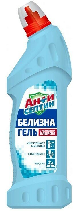 Набор из 3 штук Отбеливатель гель-концентрат Антисептин Белизна 750мл