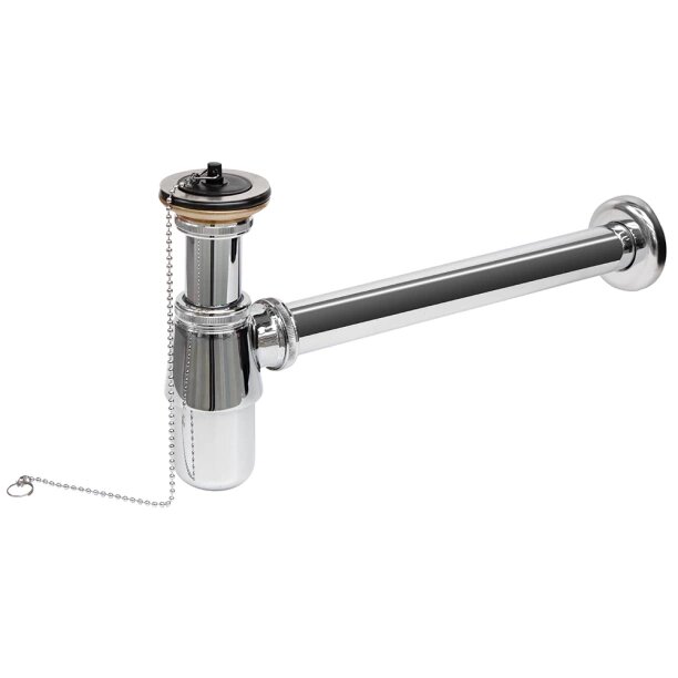 Сифон для раковины FLUMEN выпуск 70 мм, отвод 32 мм, хром