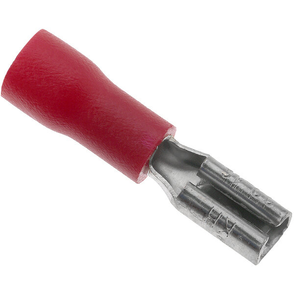 Наконечник РпИм FDD 1.25-110(8) латунный 0,5-1,5мм2 мама 2,8х0,8мм изолированный, ПВХ (500 шт. в наборе)