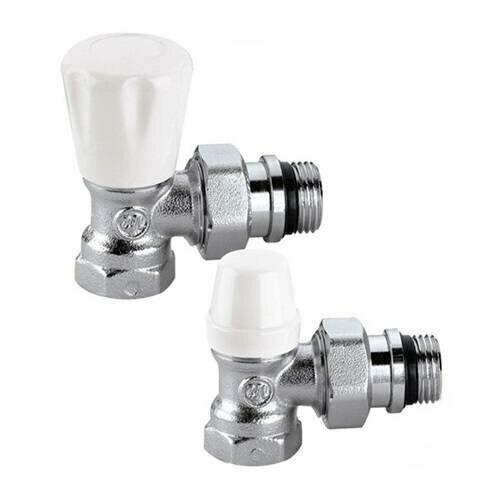 Комплект для подключения радиатора угловой Caleffi 411431KIT - 1/2" (ВР/НР, PN10, Tmax 100°С)
