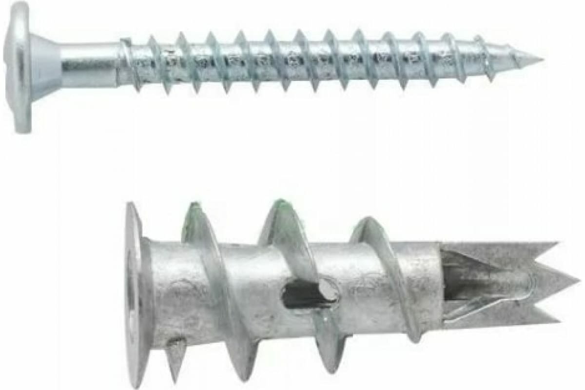 Европартнер анкеры для листового материала с шурупом металл DRIVA 10 шт 11 1314