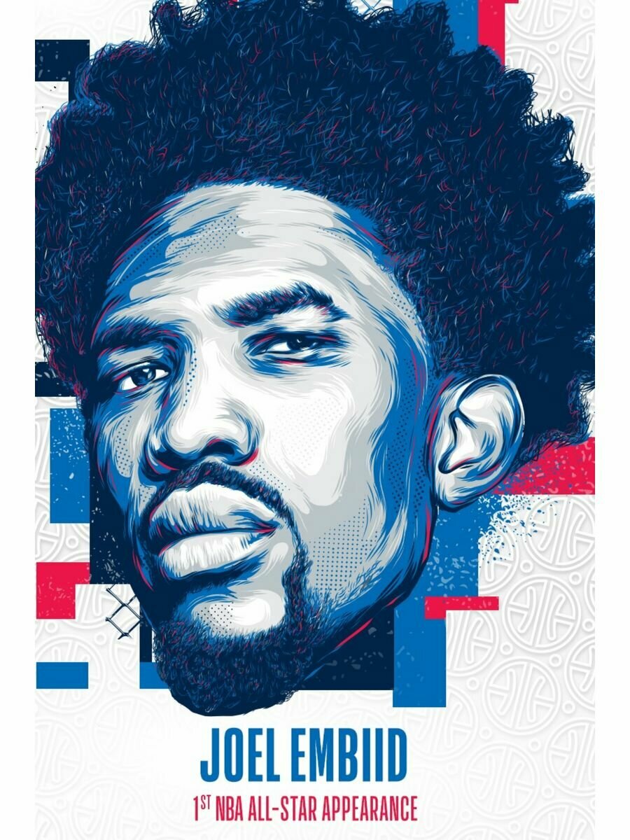 Постер "NBA. Джоэл Эмбиид"