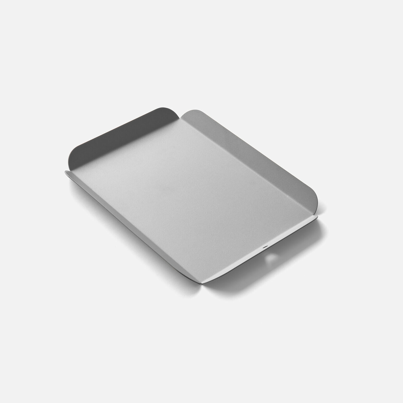 Поднос Delo M, универсальный, прямоугольный, алюминиевый, цвет серый, размер 34х25х2,2 см