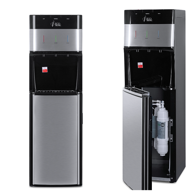 Напольный пурифайер Ecos арт.12359, (цвет черный) с электронным охлаждением