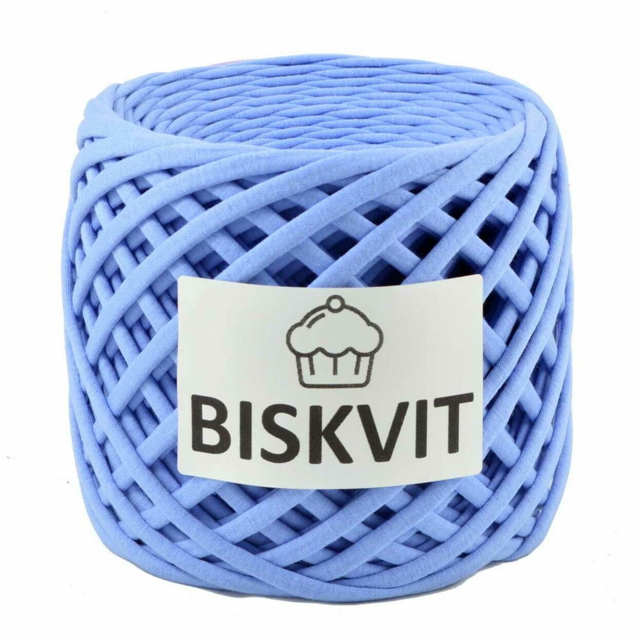 Трикотажная пряжа Biskvit (Бисквит) цвет Колокольчик, 330гр. 100м. (100% хлопок), 1 моток.