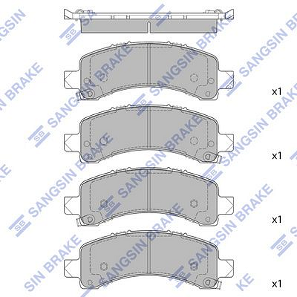 HI-Q SP1558 sp1558 колодки дисковые зад.\ Chevrolet (Шевроле) tahoe 95 / suburban 00 / avalanche 02