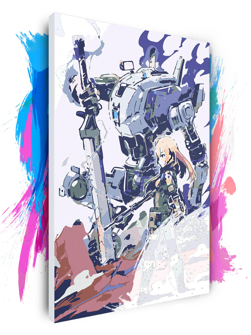 Картина по номерам на холсте Titanfall, 50 х 80 см