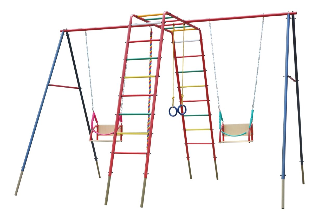 Дачный спортивный комплекс Вертикаль "Люкс-П" к2, с двумя качелями "Ветерок"