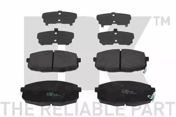 NK 223506 Колодки тормозные HYUNDAI i30 07-/KIA CEED 07-/CARENS 02- передние