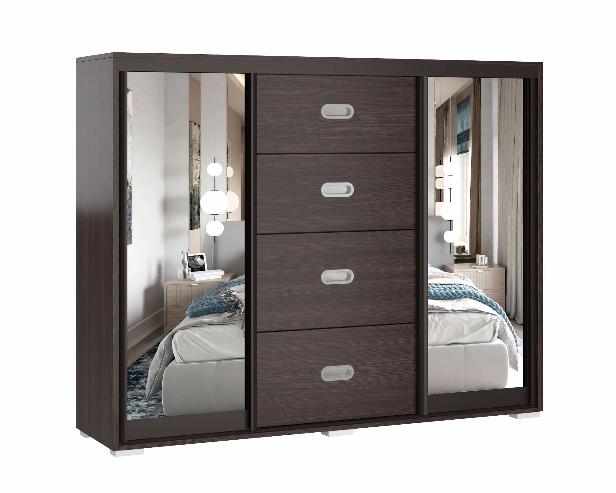 Комод для вещей "Рубин 5" 150х119х45, венге цаво